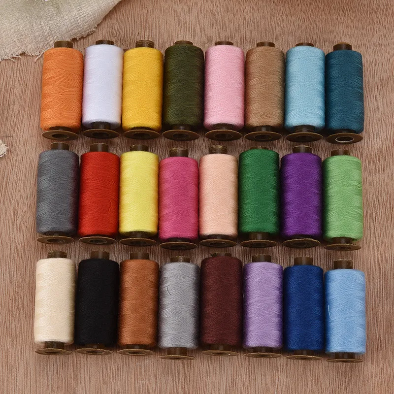 Donyamy 24pcs/set 500 Yards Colorful Machine Embroidery Thread Sewing ...