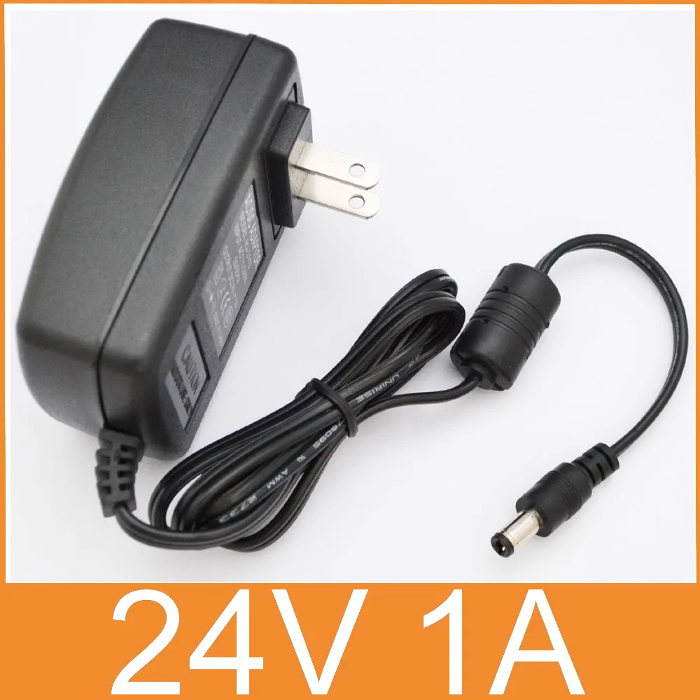 Dallas Mall 24V 1A Power Charger 24W Supply Adapter 100V-240V AC to DC ...