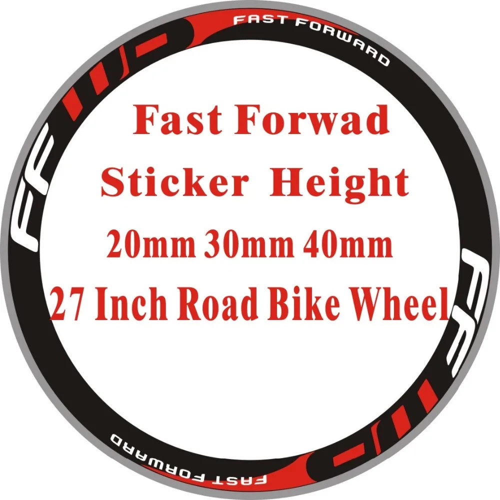 FF 2Wheels/set Road Bike 700c Wheel Rim Stickers Racing Bike Wheel ...