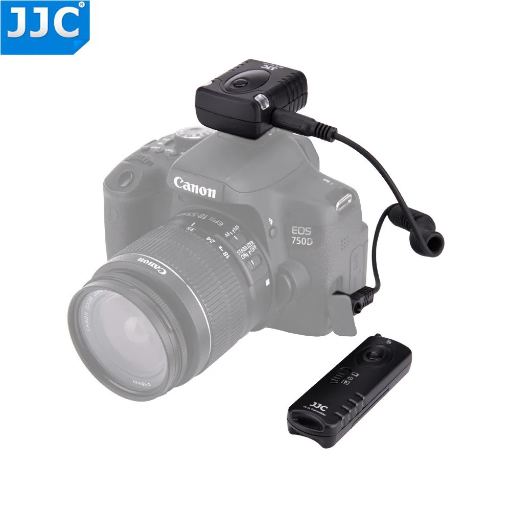 JJC 카메라 433MHz RF 무선 원격 셔터 릴리스 컨트롤러, 캐논 EOS 850D G1X 마크 III 700D SX60 HS SX50 HS 800D 200D|셔터 ...