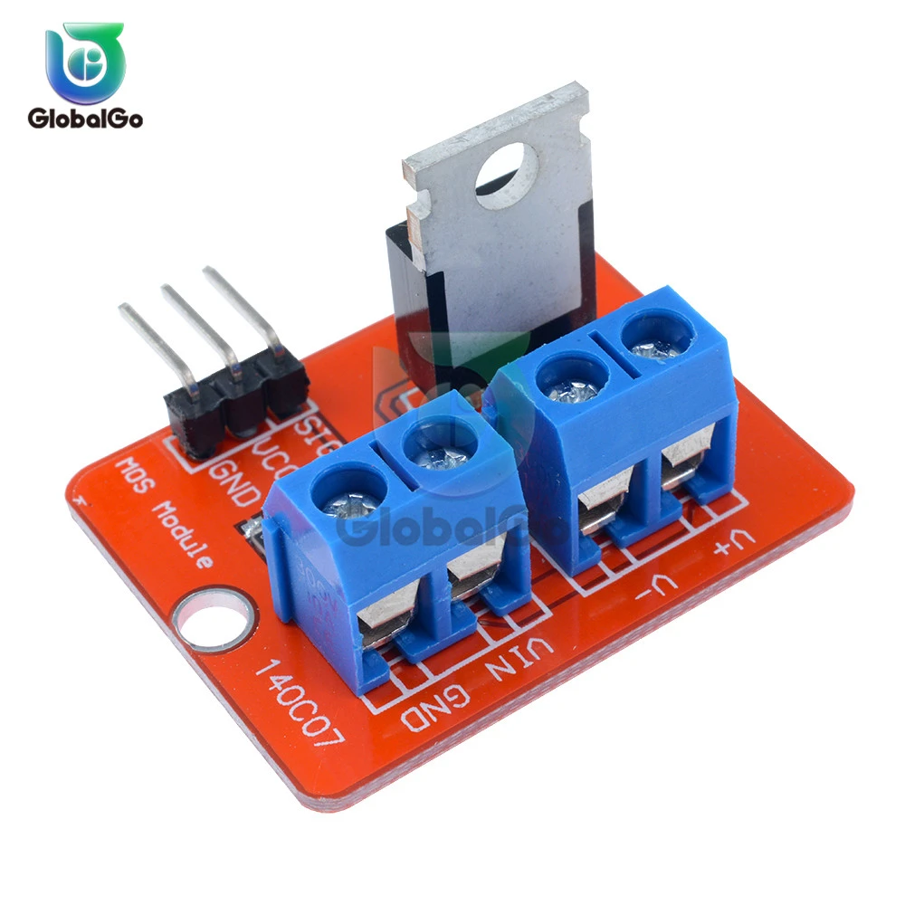 Nouveau MOSFET Button IRF520 MOSFET Driver Module pour Arduino ARM Raspberry Pi Matériel de ...