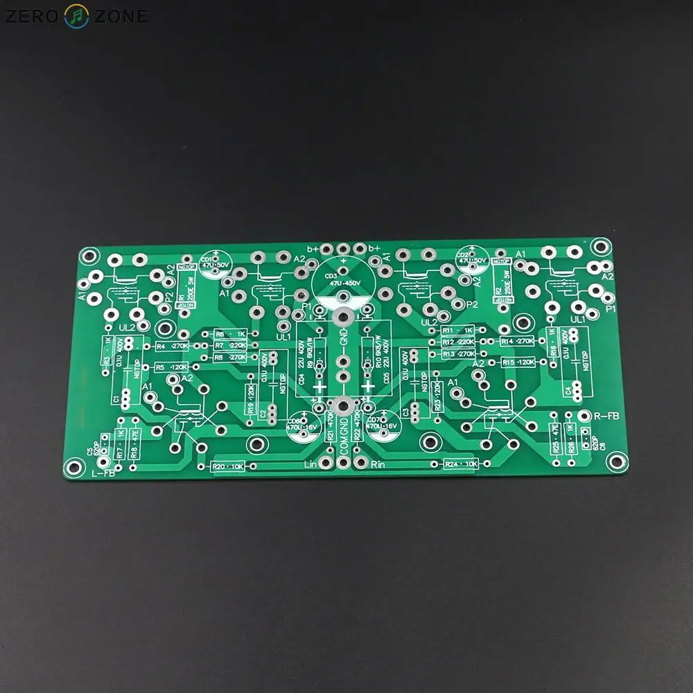 ZEROZONE Ultra linear Push pull 6SL7+6V6 Tube Power Amplifier PCB (12W ...