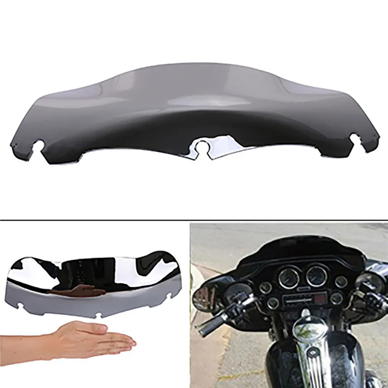 High quality PVC plastic Chrome Motorcycle 7" Wave Windshield ...