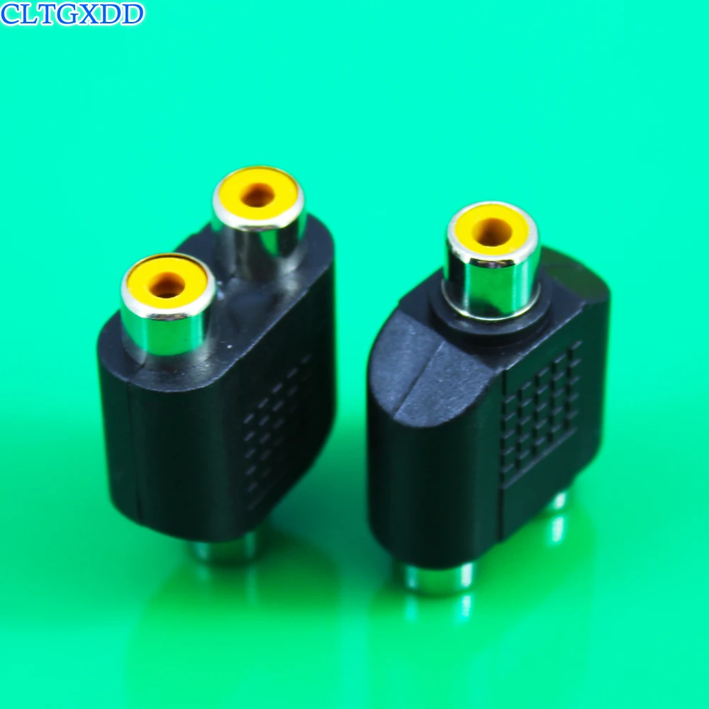 Cltgxdd Rca Female To Dual Female Adapter 1 To 2 Rca Y Splitter Audio ...