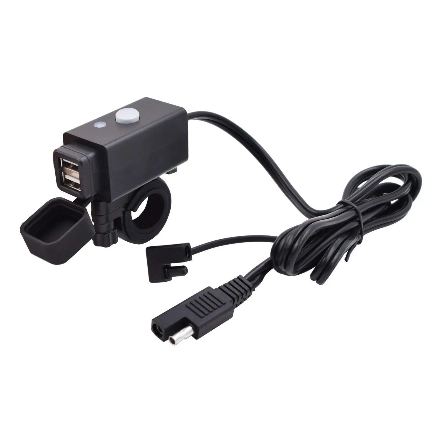 Waterproof Motorcycle USB Charger Adapter with SAE Quick Connector and ...