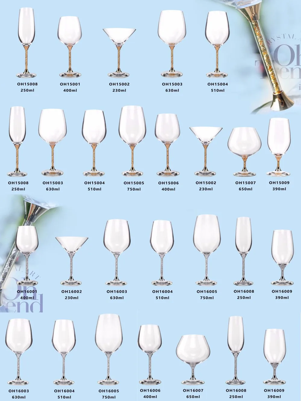 Colored Crystal Glassware