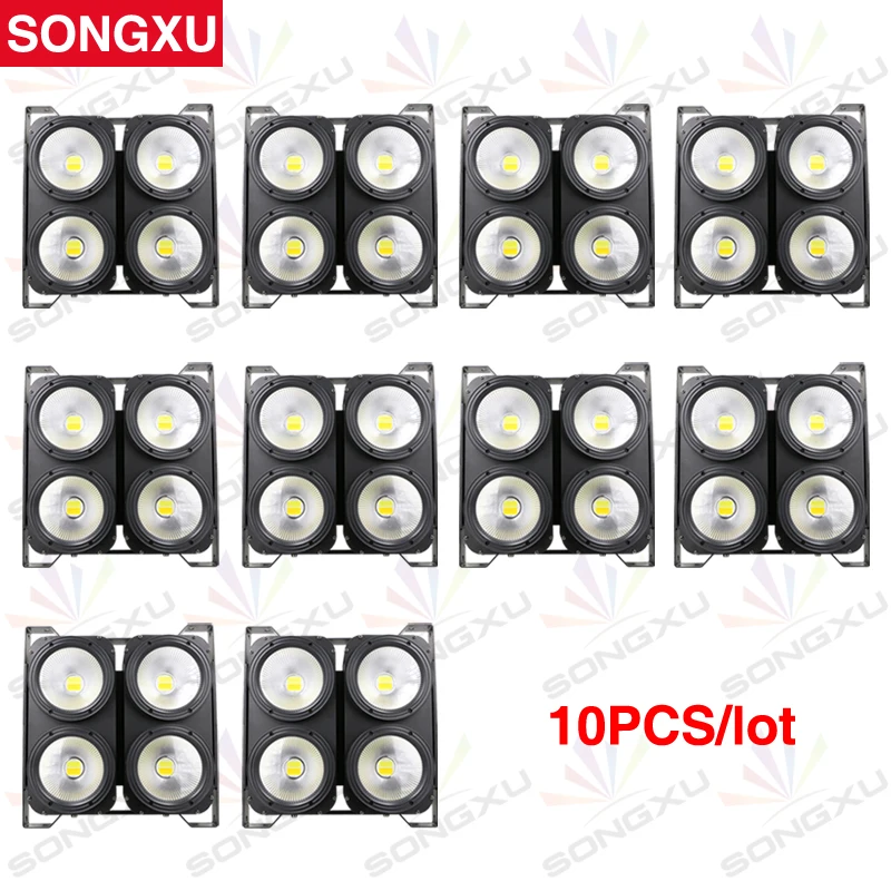 Songxu 10pcs/lot 4*100w Led Cob Blinder Light Cob Audience Dmx Light ...
