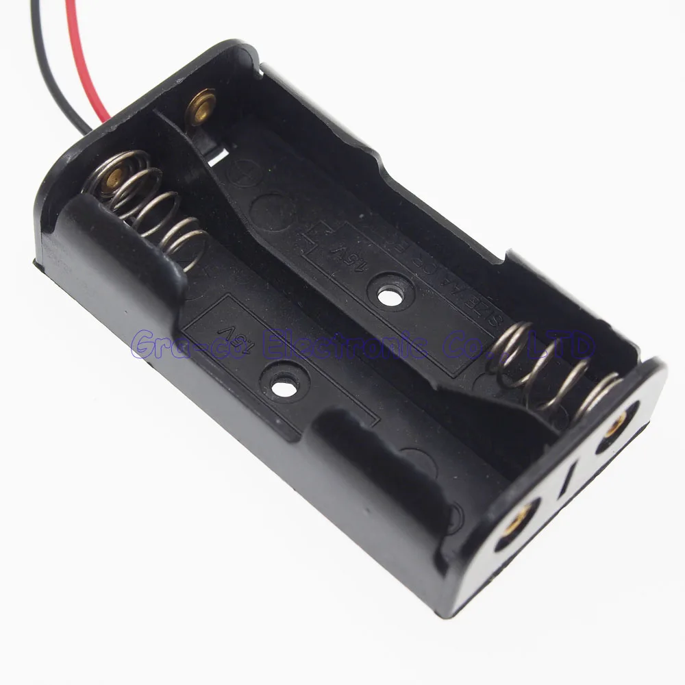 10Pcs 2 x AA Battery Cover Shell Case Battery Case 2 Slots AA Battery ...