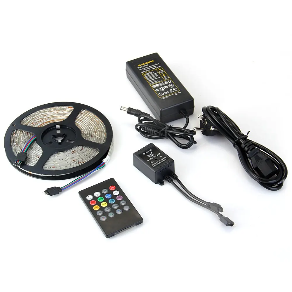 Outdoor Sound Control Strip Light 3528 24W 5m RGB LEDs DIY Strip Light ...