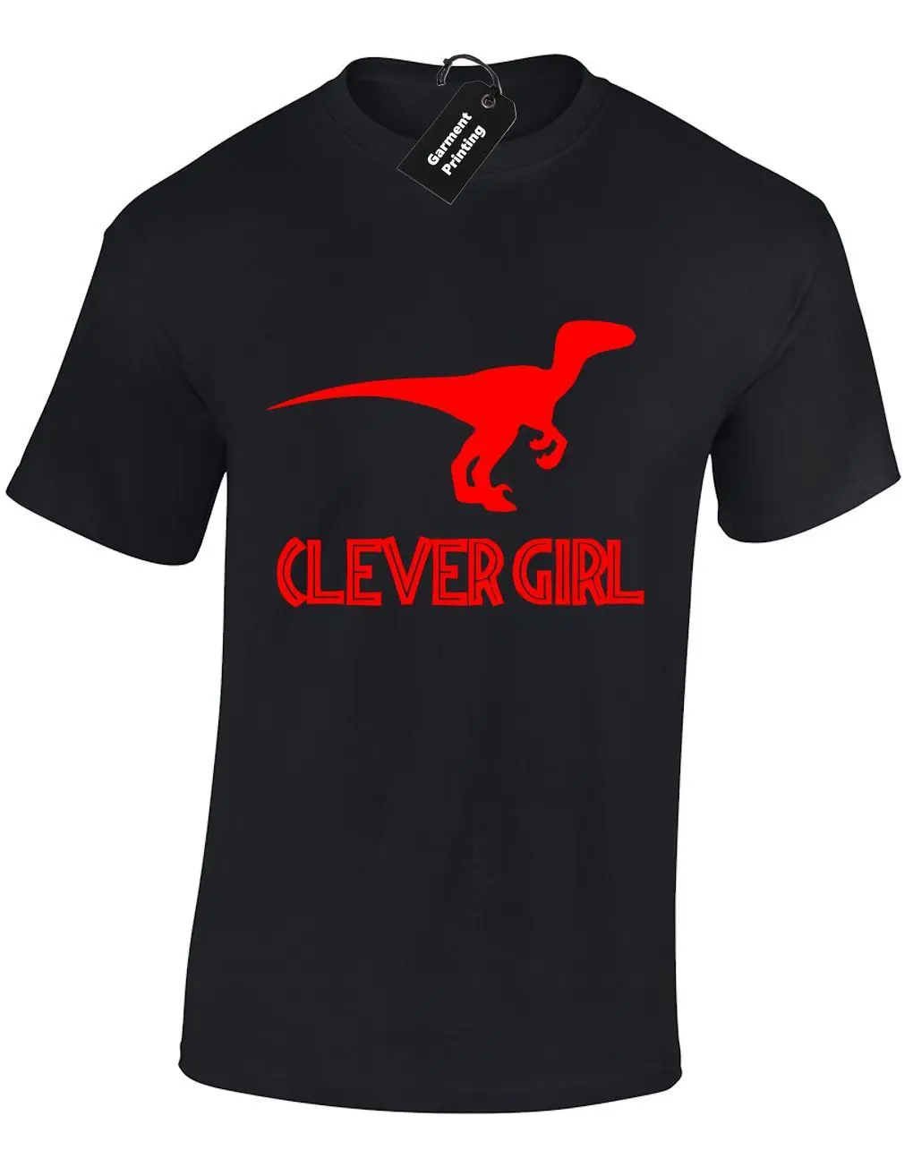 CLEVER GIRL MENS T SHIRT DINOSAUR PARK VELOCIRAPTOR MOVIE HUMOUR ...