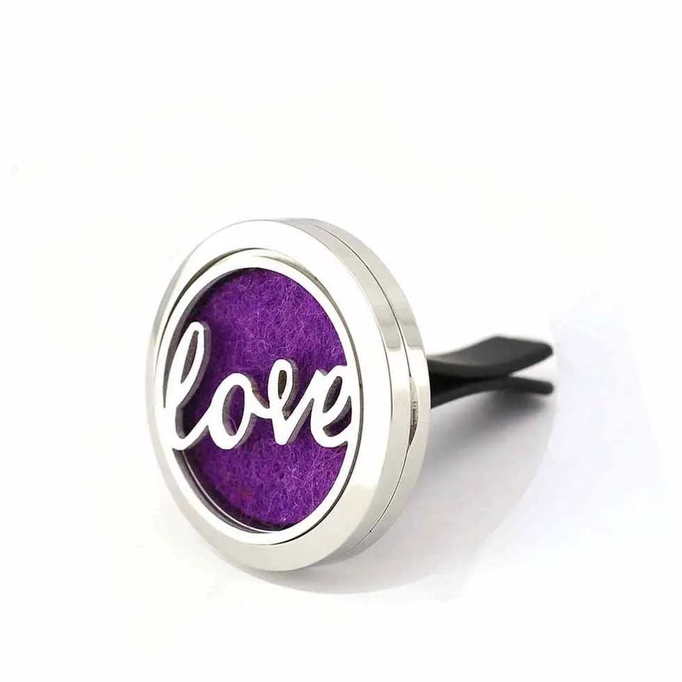 30mm Stainless Steel Love Letter Design Essential Oil Diffuser ...
