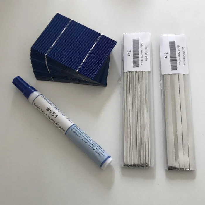 Allmejores 50pcs Mini Solar Cell 78mm*52mm +solar Cells Soldering Kits ...