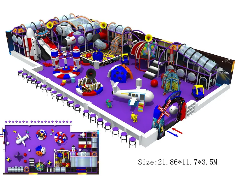 Gorgeous-Space-Theme-Commercial-Electric-Large-Indoor-Playground-With ...
