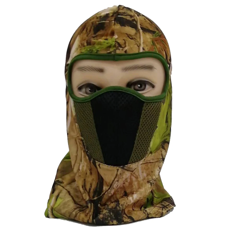 Hunting Camouflage Ghillie Suit Full Face Mask Hood Balaclava Headgea ...