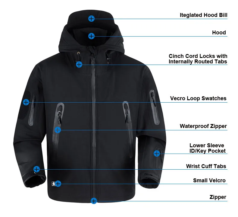 Waterproof Winter Thermal Military Tactical Jackets