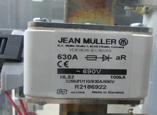 Fuses:Jeanmueller 630A 690V S2MUF1/110 R2186922 HLS2 / 500A 690V S2MUF1 ...