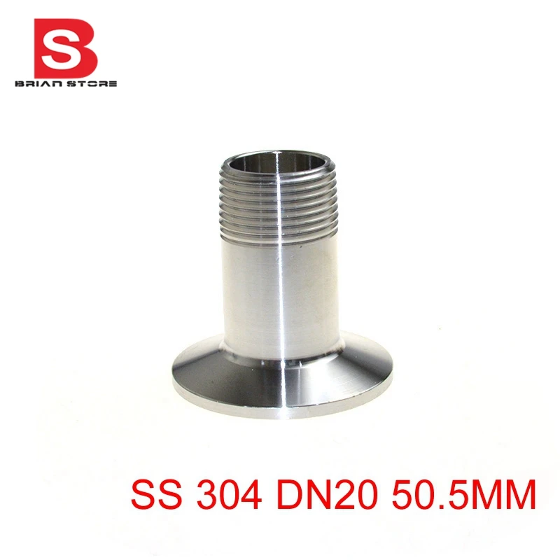 3/4" DN20 Sanitary Male Threaded Ferrule Pipe Fitting Tri Clamp Type ...