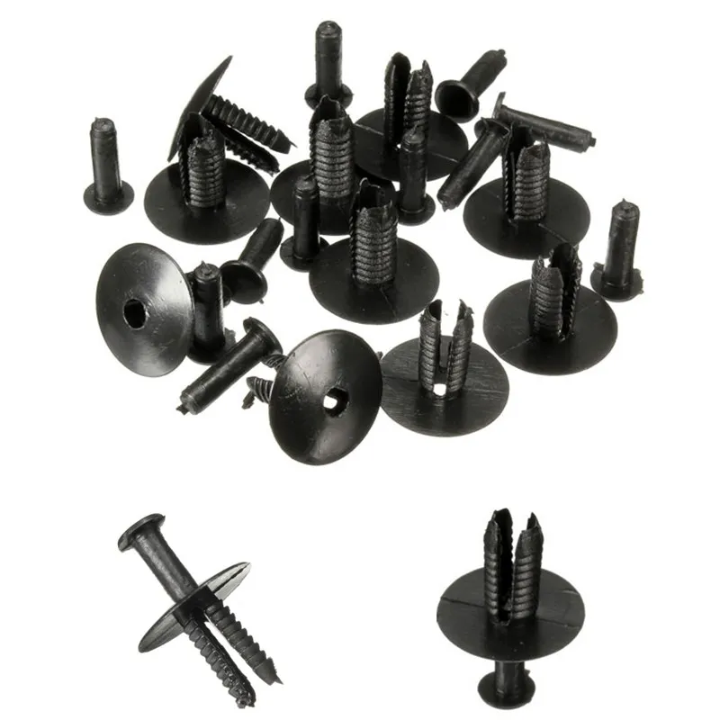 Aliexpress.com : Buy 500 x Brand New Black Nylon Fastener Bumper Rivet ...