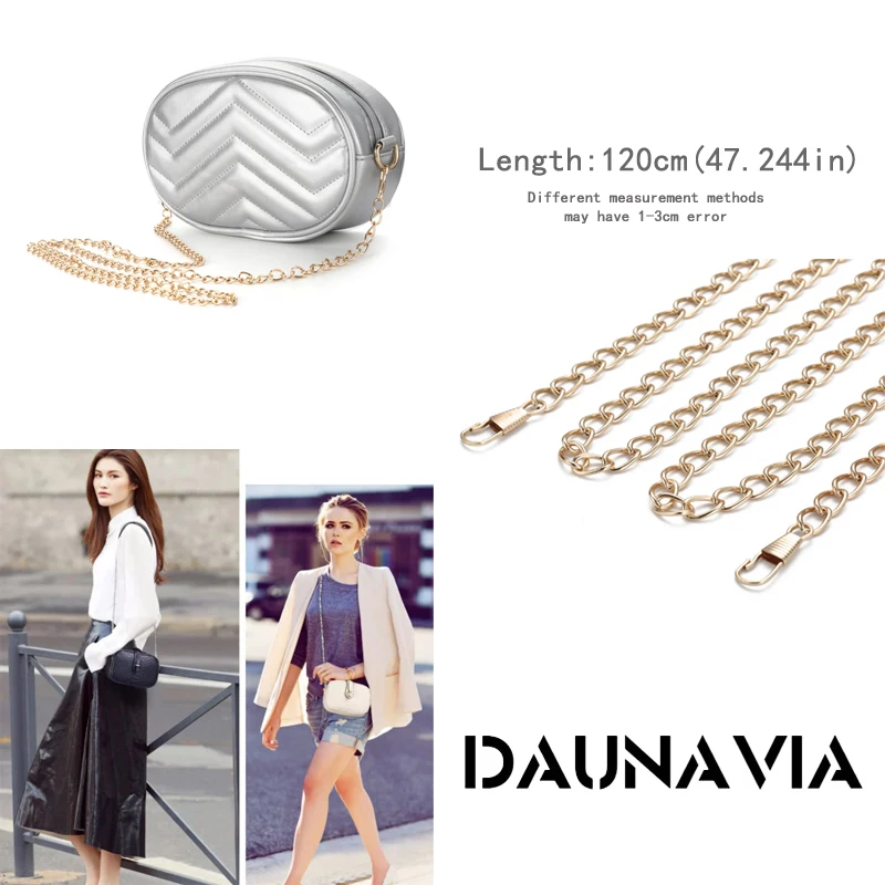 DAUNAVUA металлическая цепочка для сумки на плечо сумка поясная сумка ...