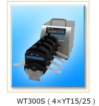 HIGH QUALITY WT300S 4xYT25 Lab Food Industrial Basic Speed Variable Peristaltic Filling Dosing ...