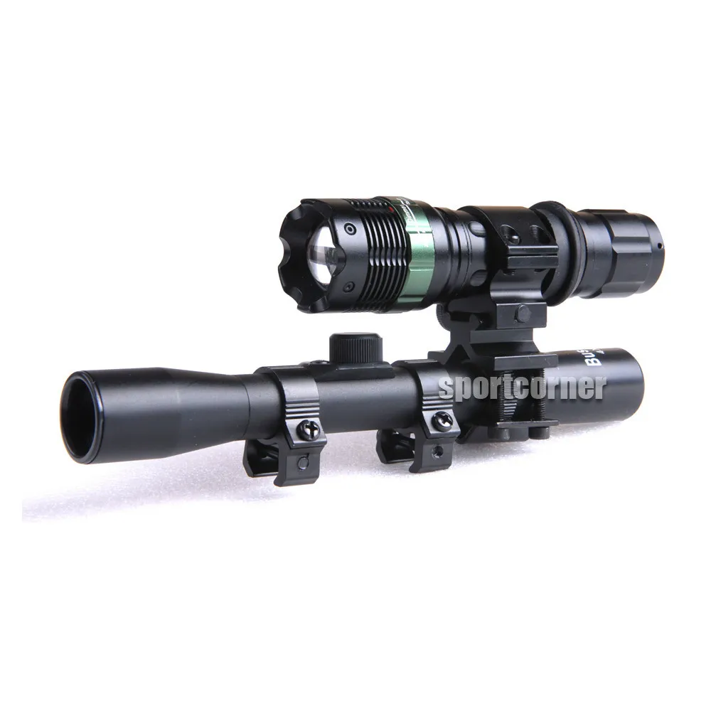 New hunting tactical powerful flashlight scope sniper 4X20 hunting ...