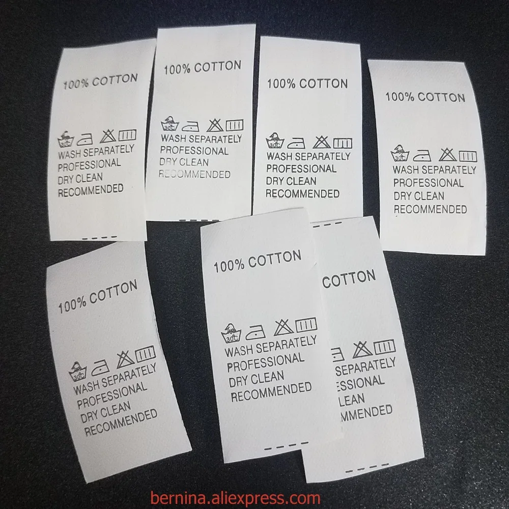 2021 New 25mm 1000/roll Garment Wash Care Label Clothing Size Tag ...