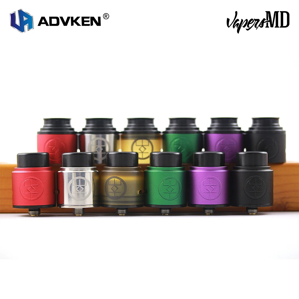 100% Advken Authentic Breath RDA 24mm Bottom Feed Rebuildable Atomizer ...
