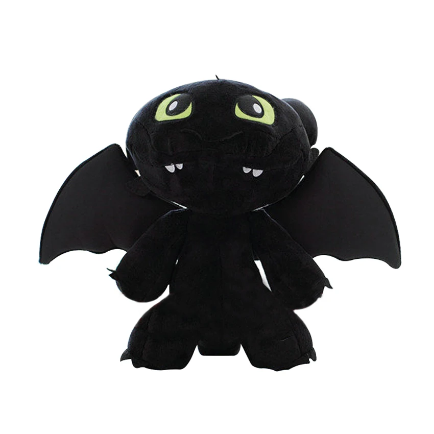 30CM 2014 How To Train Your Dragon 2 Night Fury Plush Toy Toothless ...