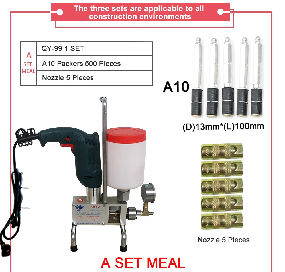 A Set Meal Waterproof injection grouting QY 99 PU injection pump with ...