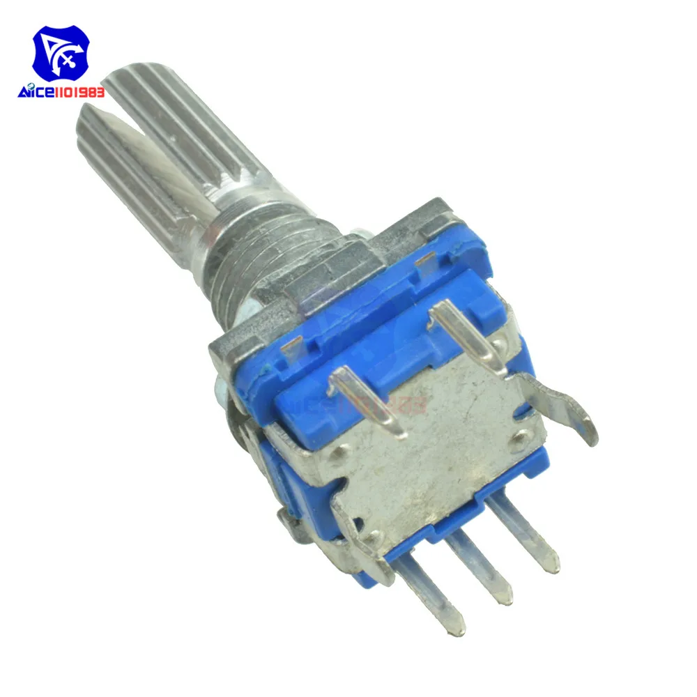 360 Degree EC11 Rotary Encoder Code Switch Digital Potentiometer 7 Pins ...