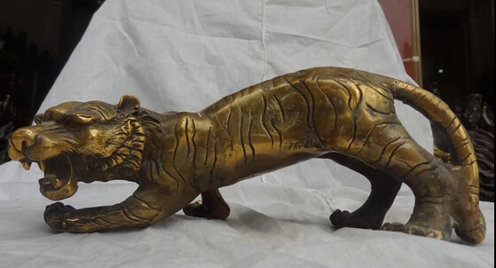 MISS sta.01795 10" Chinese Bronze Folk Zodiac Animals Feral Ferocious ...