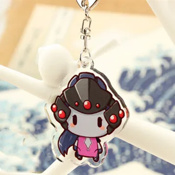FPS Game Ow Keychain Fashion Overwatch D.va Hanzo Mei Tracer Reaper ...