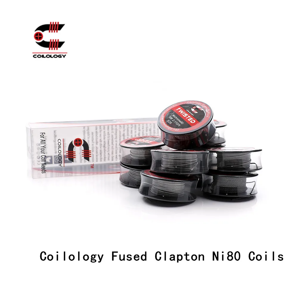 Coilology Fused Clapton Ni80 Coils Pre made Heating Wire Resistance ...