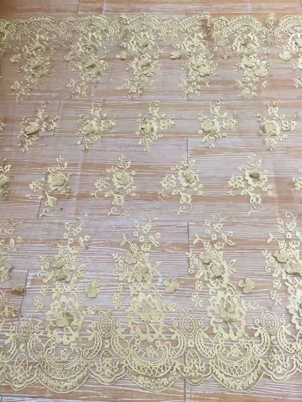 Yellow/sky blue/Pink/rose red 3D flowers on netting embroidered dress ...