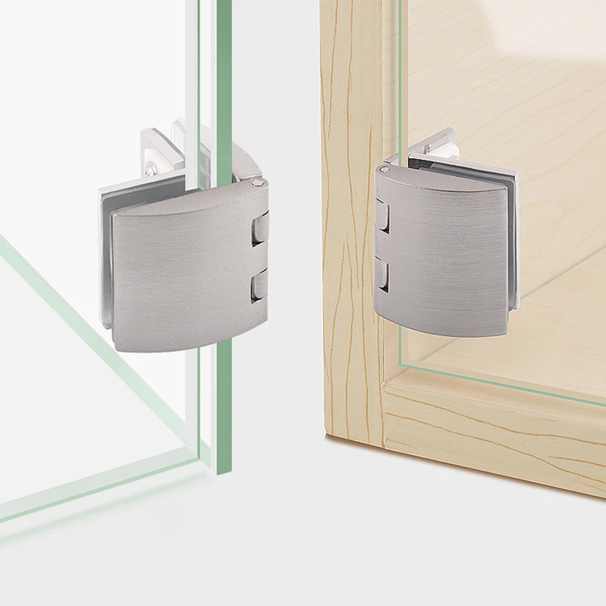 Wine Cabinet Door Glass Hinge Single/Double Side Clip Arc Surface Hinge ...