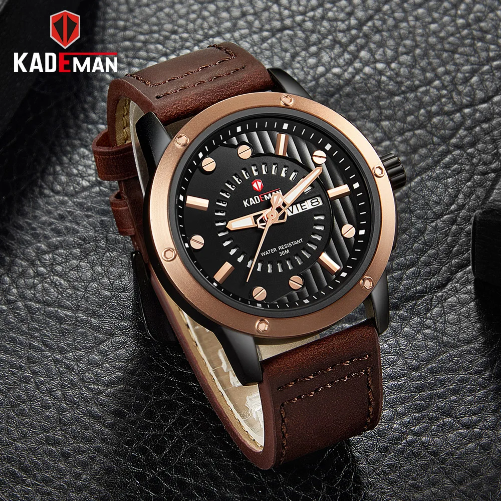⌚️ New Luxury Brand KADEMAN Men Classic Military Watches Men's Quartz ...