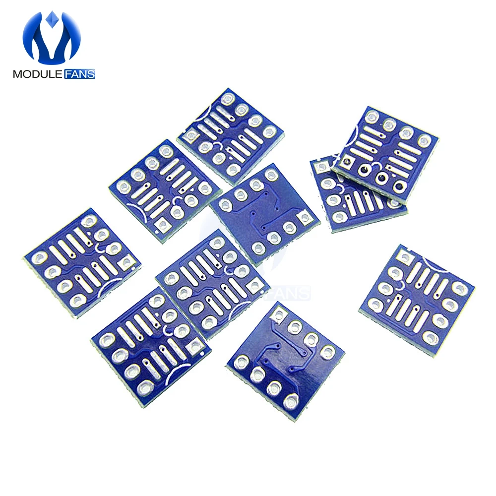 20pcs Sop8 So8 Soic8 To Dip8 Interposer Board Pcb Board Adapter Plate ...