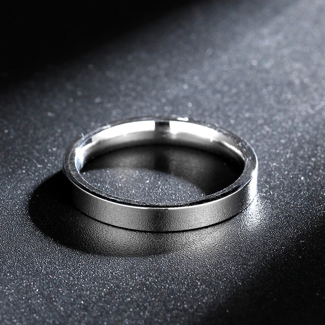 3mm Black Brushed Titanium 18k Rose Gold Wedding Ring Band, 43% OFF