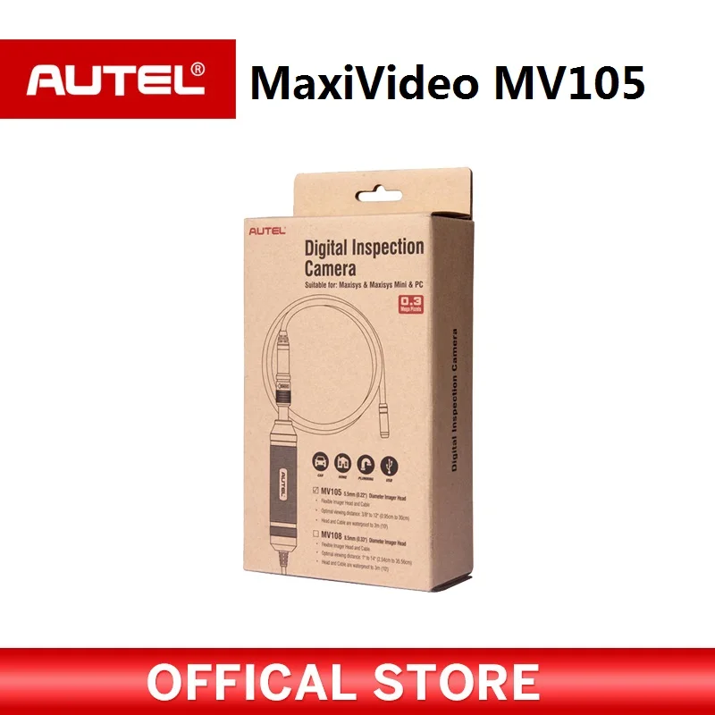 Prodotto - Autel MV105 5.5mm Maxisys Borescope Add On Digital ...