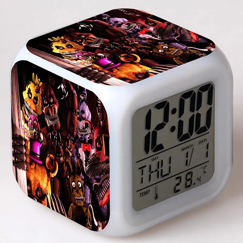 Discount Up to 50% FNAF Freddy Anime Figurines Toys PVC Alarm Clock ...