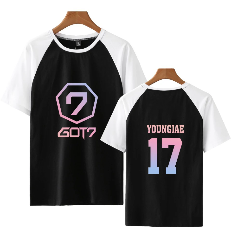 Luckyfridayf 2018 got7 kpop verão manga curta hit hop t shirts ...