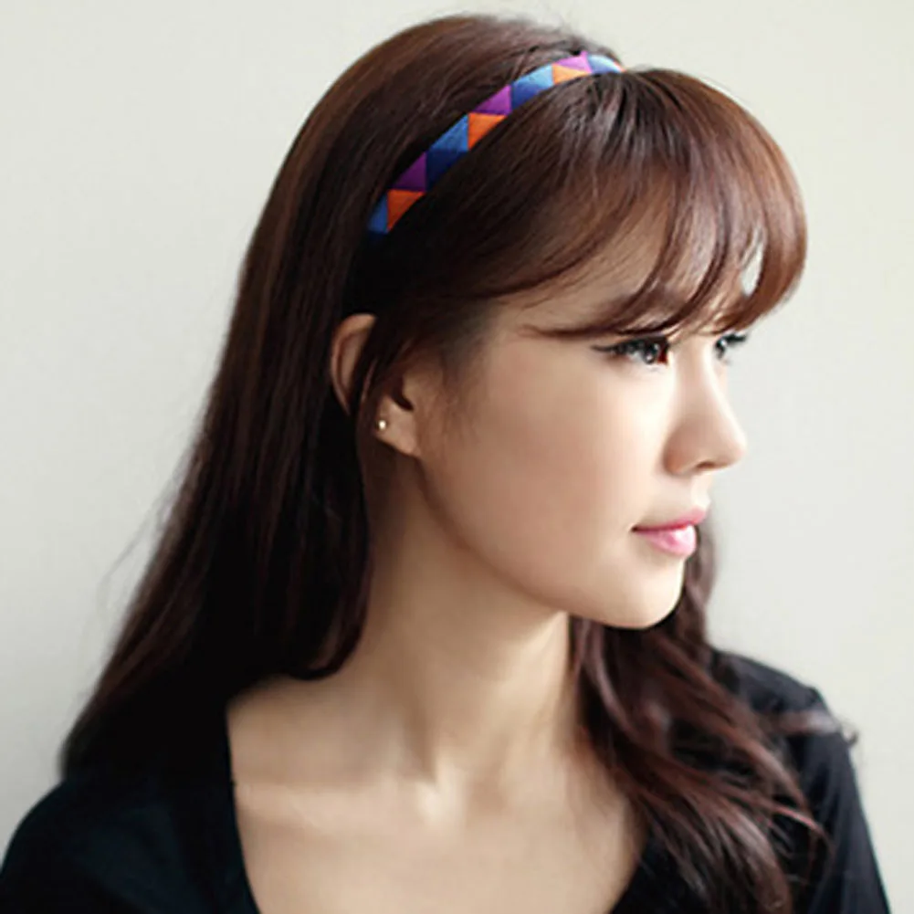 Fashion Lady Hair Band Elastic Hair Band Cloth Material Multi color ...