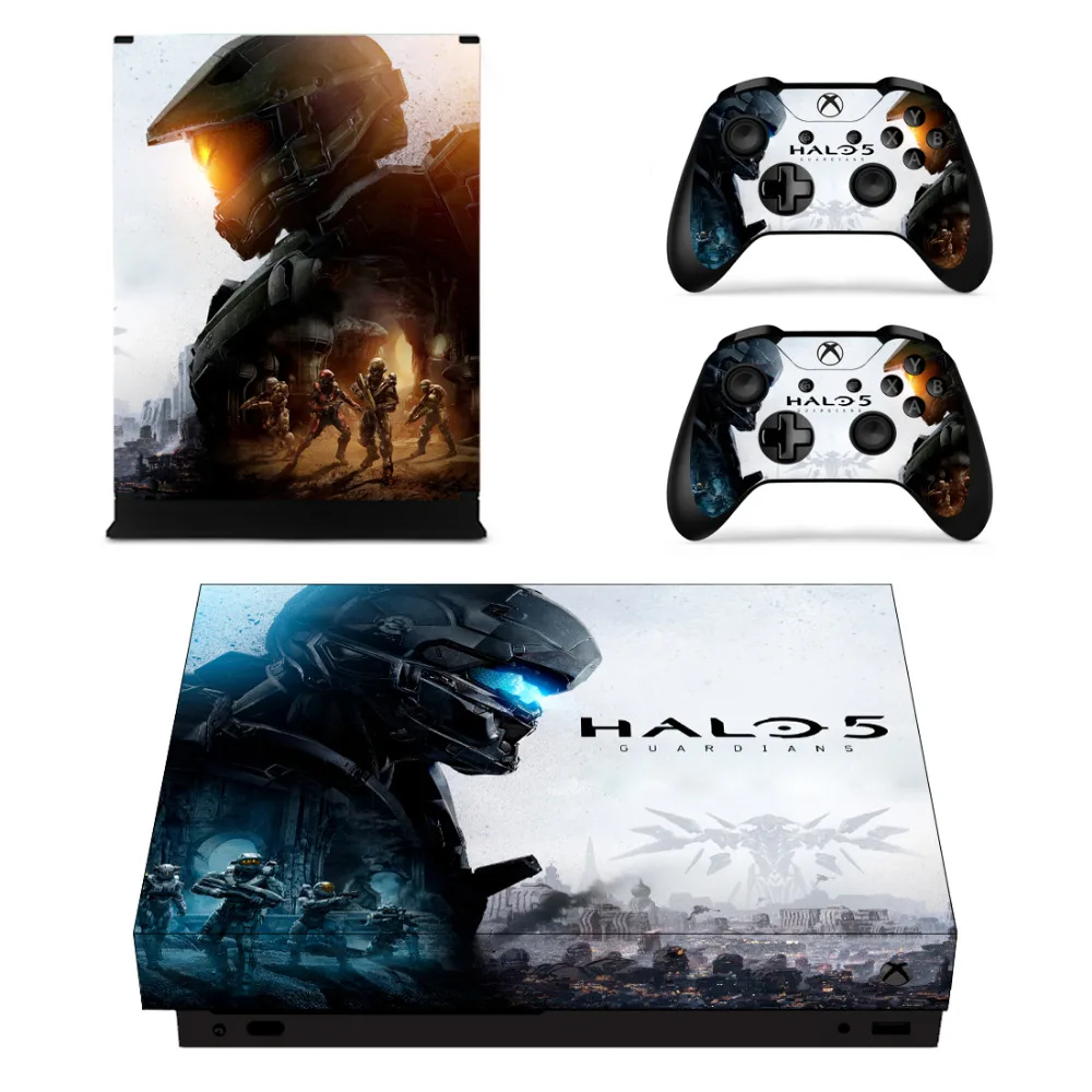 Halo 5 Skin Sticker for Xbox One X Console and Controllers ...