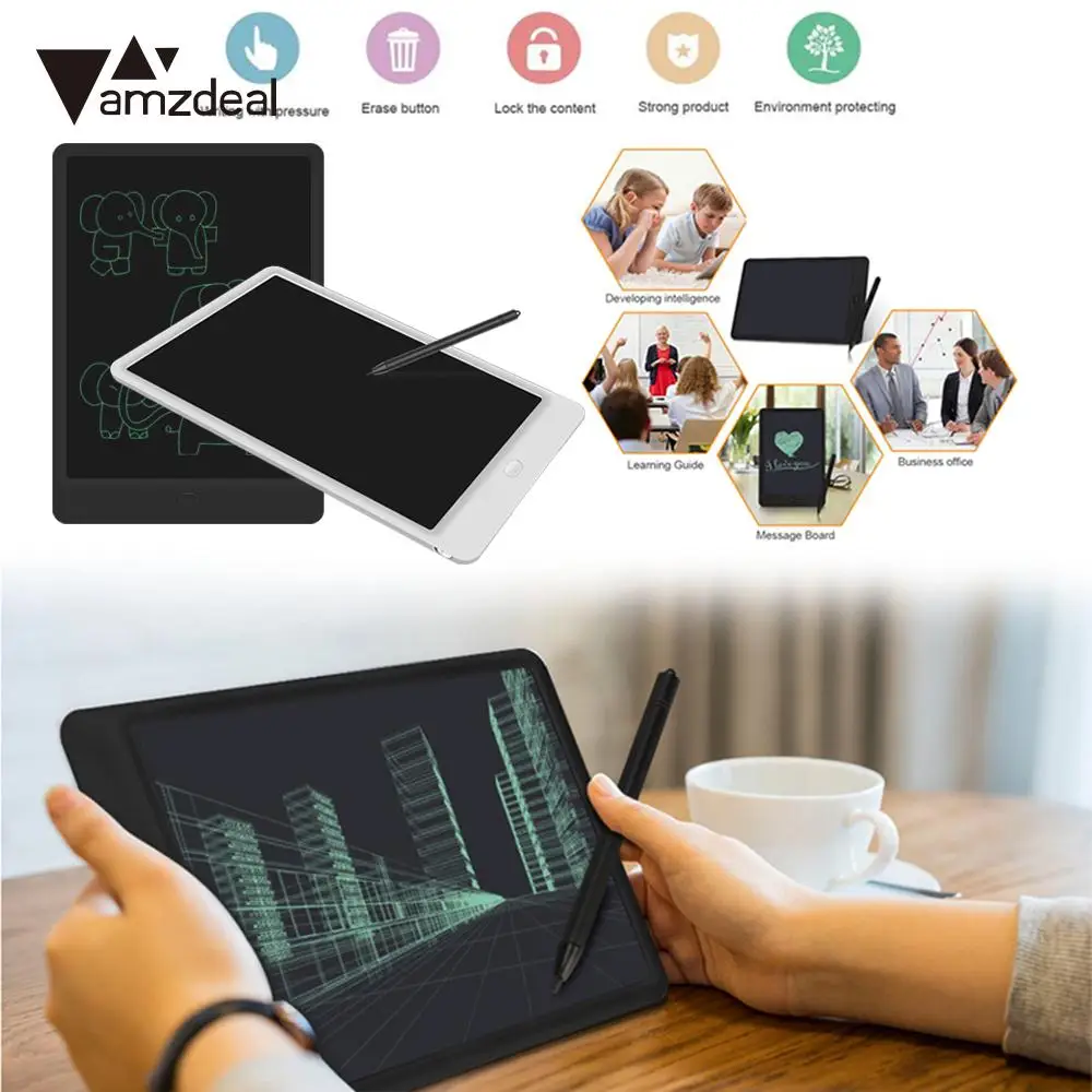 amzdeal With Stylus 12 Inches Writing Tablet lock screen Tablet ...