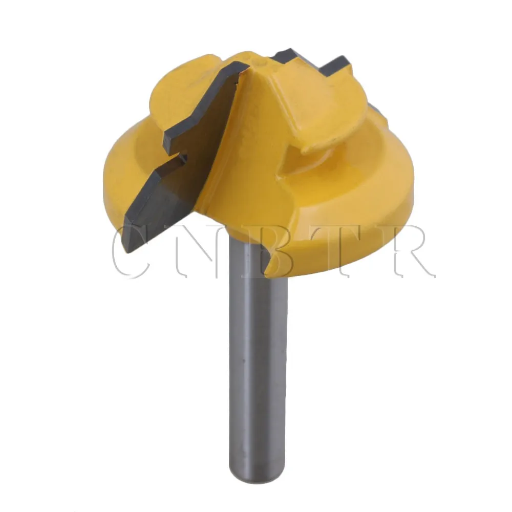 CNBTR 1/2 Inch Shank Carbide Lock Miter Router Bit with 45 Degree and 2 ...