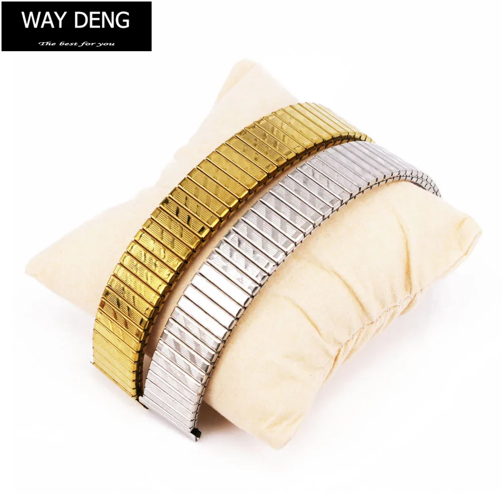 Way Deng Women Men Flexible Expansion Stretch Stainless Steel Watch ...