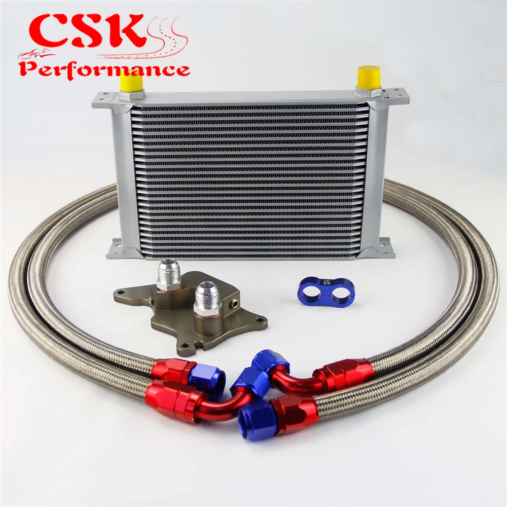 25 Row 248mm AN10 British Oil Cooler Kit Fits For BMW Mini Cooper R56 ...