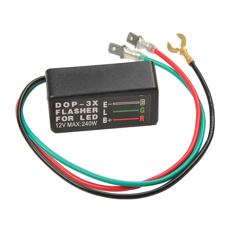 12V 240W DOP 3X Turn Light Flasher For LED Car And Motorcycle Flasher ...