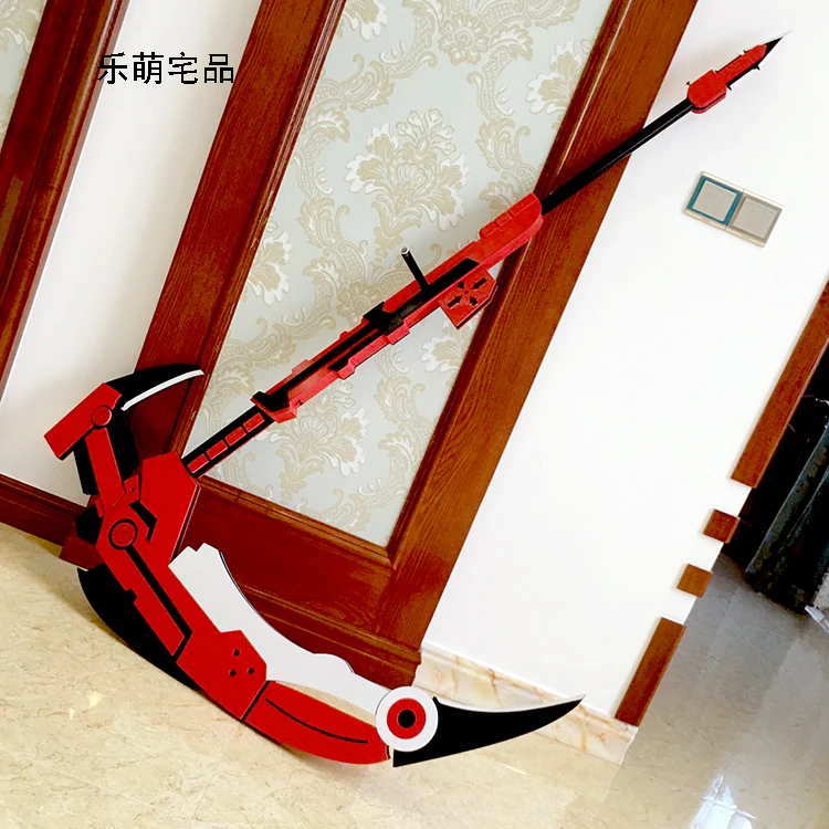 Free Shipping RWBY Crescent Rose Ruby Cosplay Props Scythe Weapon In ...