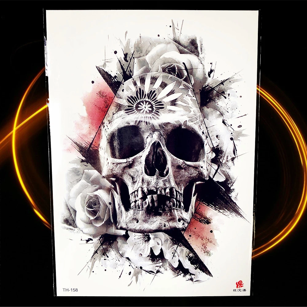 Evil Joker Skull Tattoo Designs
